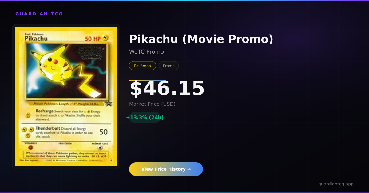 Pikachu (Movie Promo) #04/53 | Guardian TCG