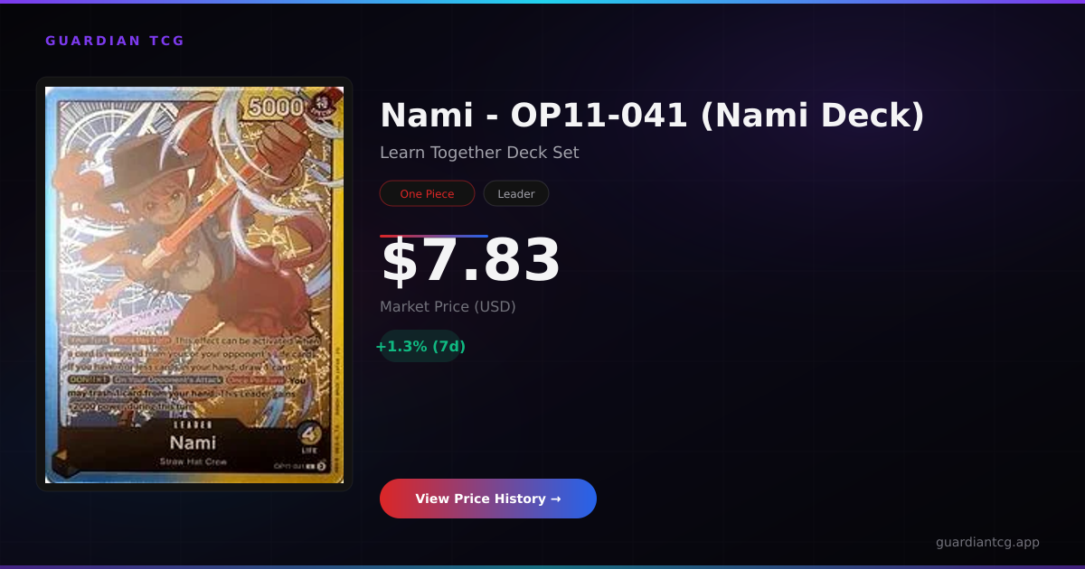 Nami - OP11-041 (Nami Deck) — $8.44 | Guardian TCG