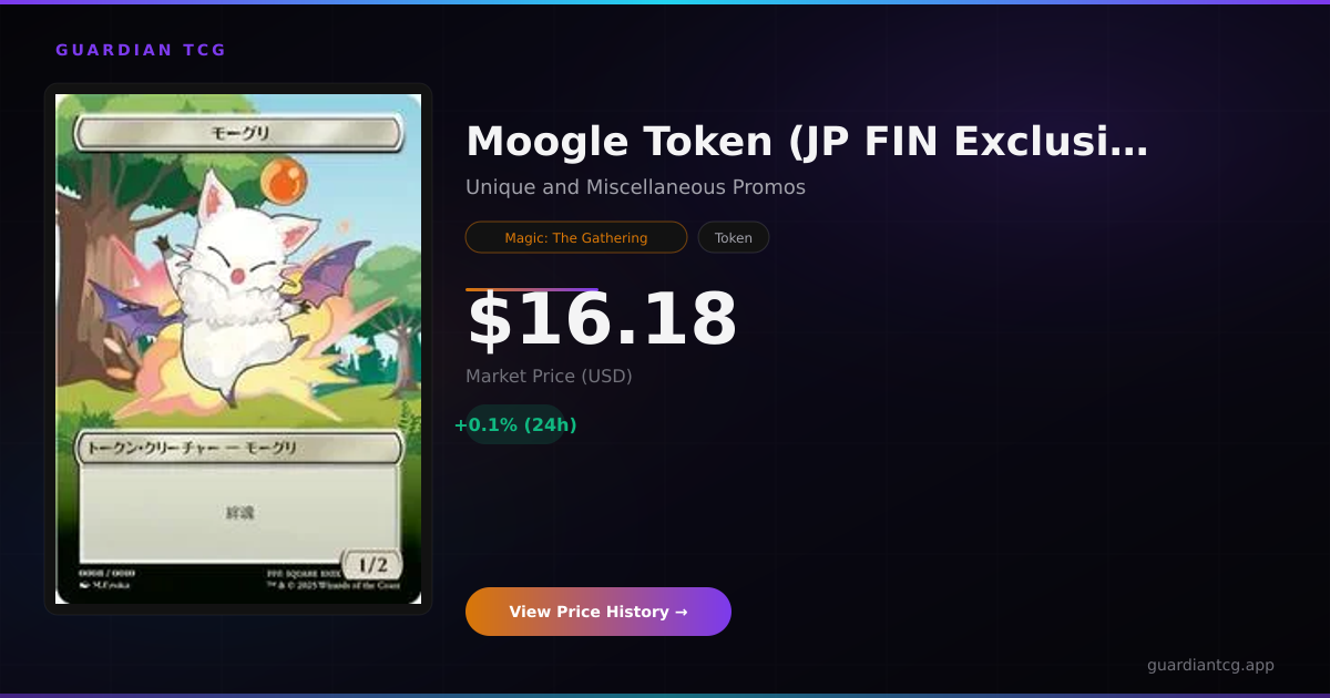 Moogle Token (JP FIN Exclusive) #8 — $16.31 | Guardian TCG