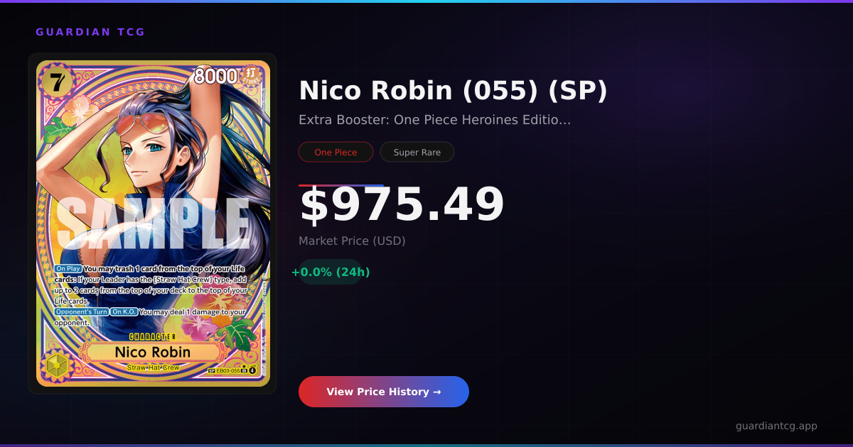 Nico Robin (055) (SP) #EB03-055 — $1038.83 | Guardian TCG